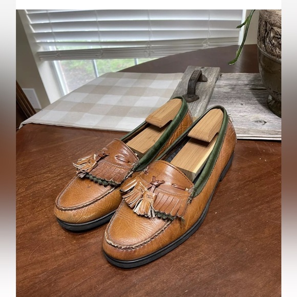 Dexter | Shoes | Dexter Leather Loafers 1 Vintage Tassels Mens Brown ...